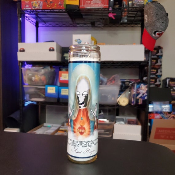 American Dad Roger Smith Prayer Candle | Etsy