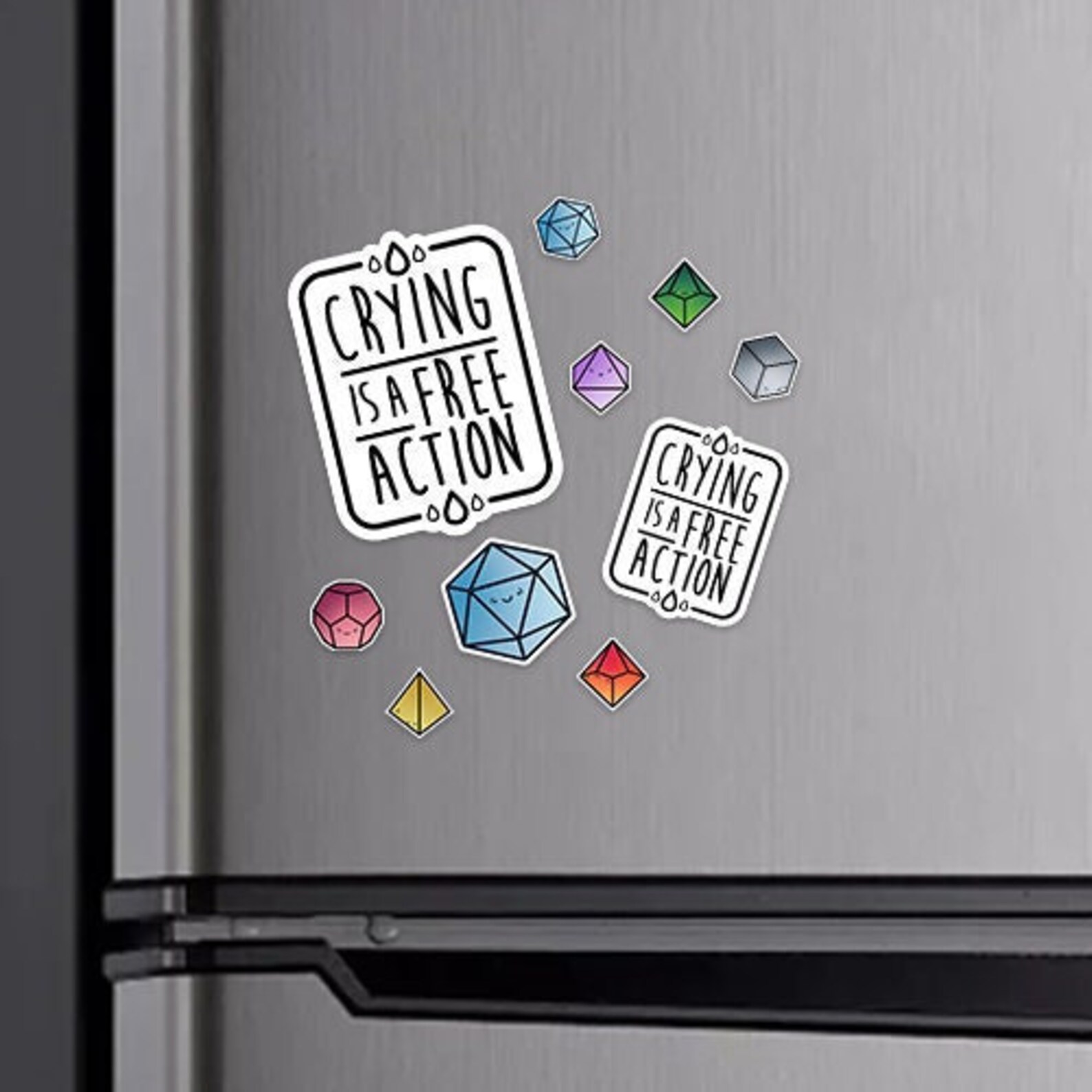 Crying is a Free Action Magnet | Dnd Magnets, Dungeons & Dragons, Nerdy ...