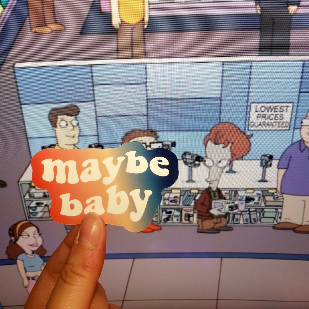 American Dad Roger Maybe Baby Vinyl Sticker - Etsy