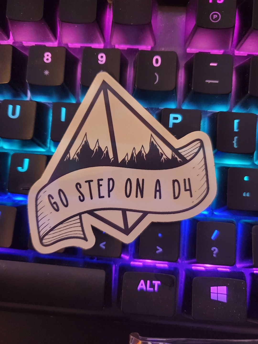 Go Step on A D4 Sticker | Dnd Stickers, D4 Sticker, Dungeons & Dragons ...