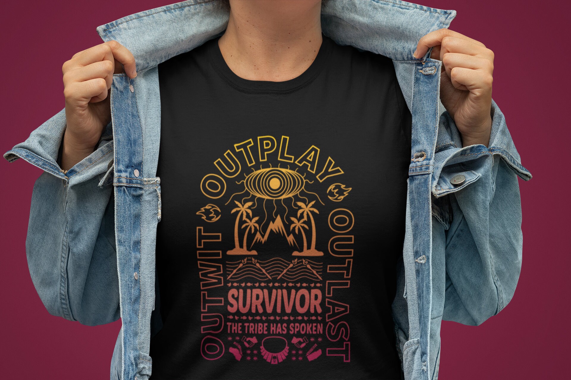 Survivor TV Show Retro T-shirt Sunrise Edition | Etsy
