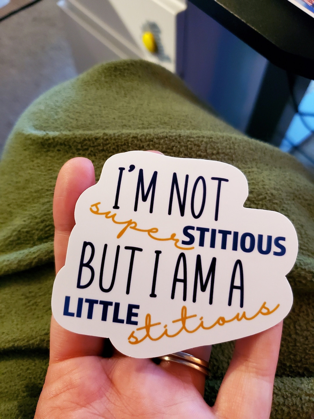 I'm Not Super Stitious but I Am A Little Sititous Sticker | the Office ...