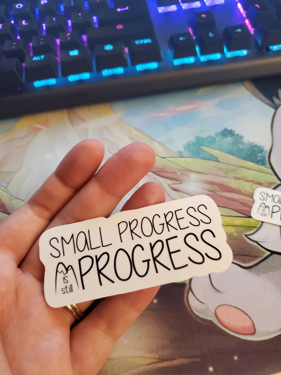 Small Progress is Still Progress Sticker | Inspiring Sticker, Water ...