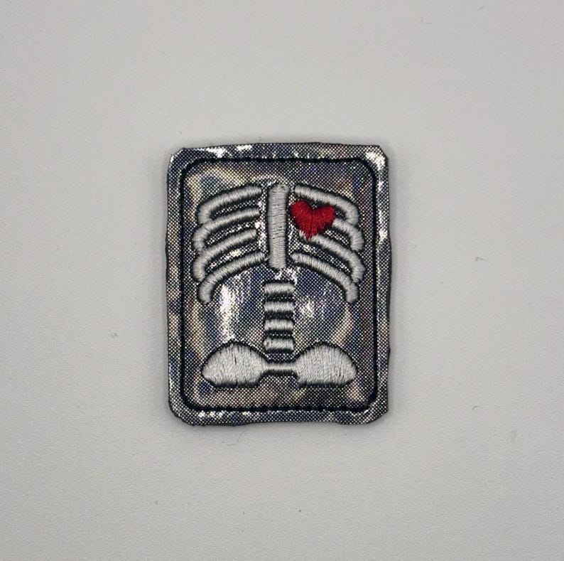 X-ray Ribcage Heart Feltie | Medical Feltie | Healthcare Embellishment ...