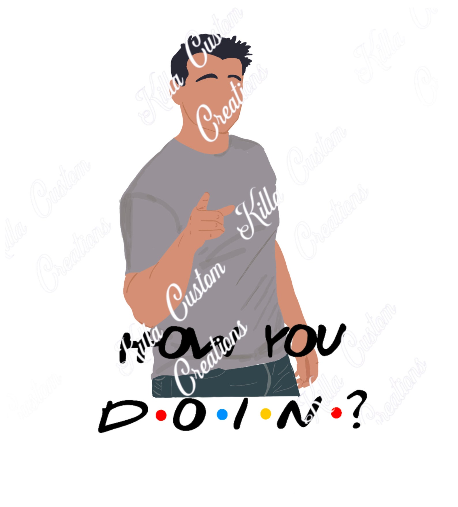 Friends-joey, How You Doin? - Etsy