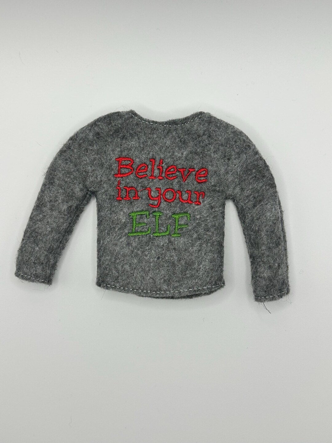 Mini Elf Sweater – “believe in Your ELF” – Elf Clothes – Embroidered ...