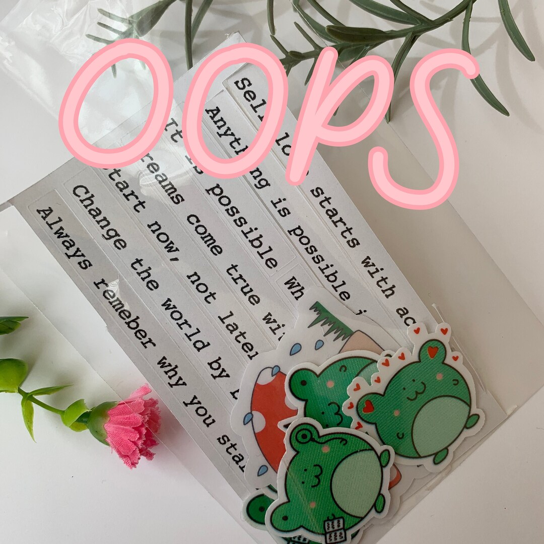 Oops Sticker Pack - Etsy