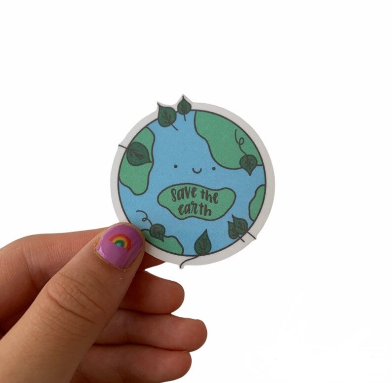 Environmental Earth Sticker Pack - Etsy