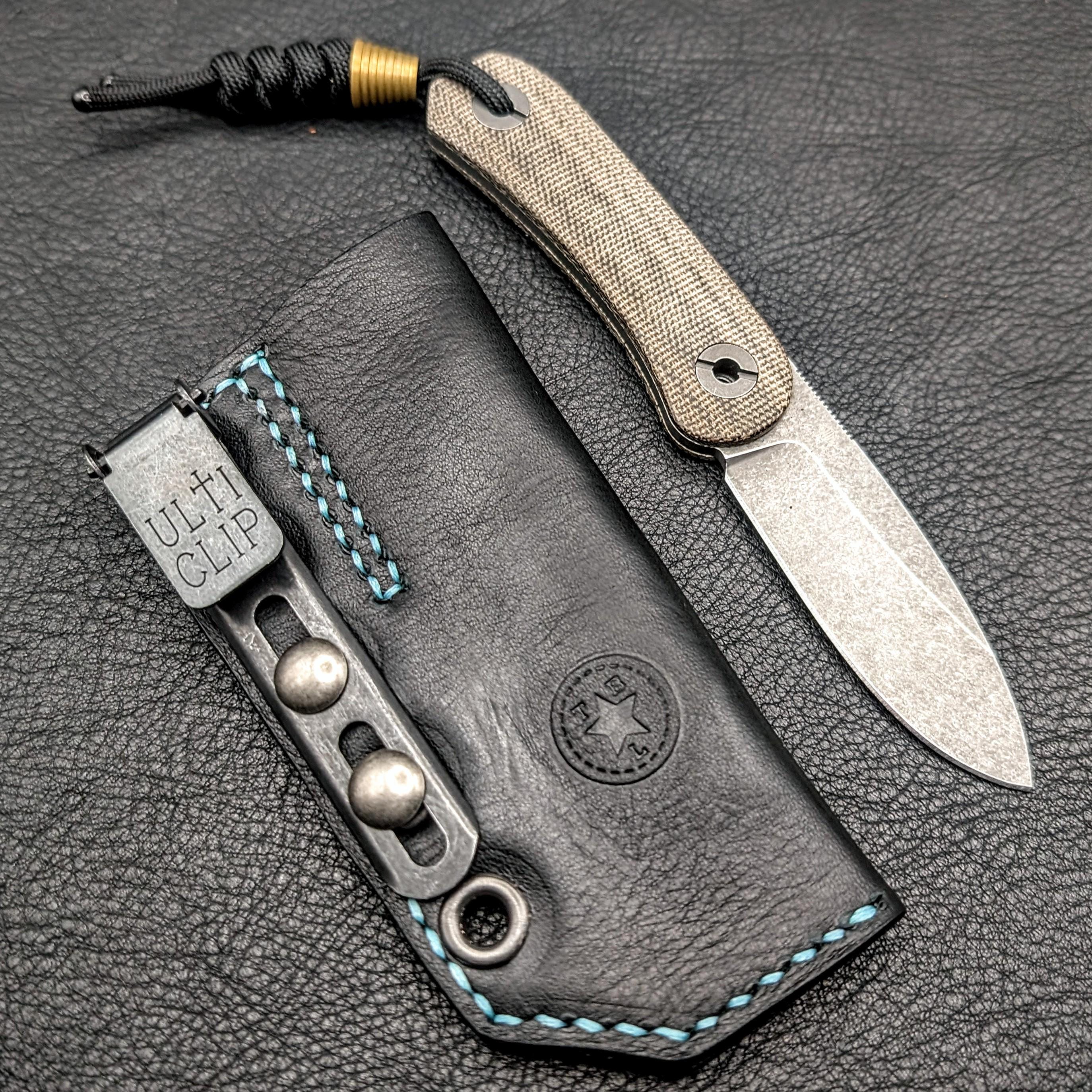 Leather Knife Sheath: Customizable Clip Carry System for Knafs Lander 4 ...