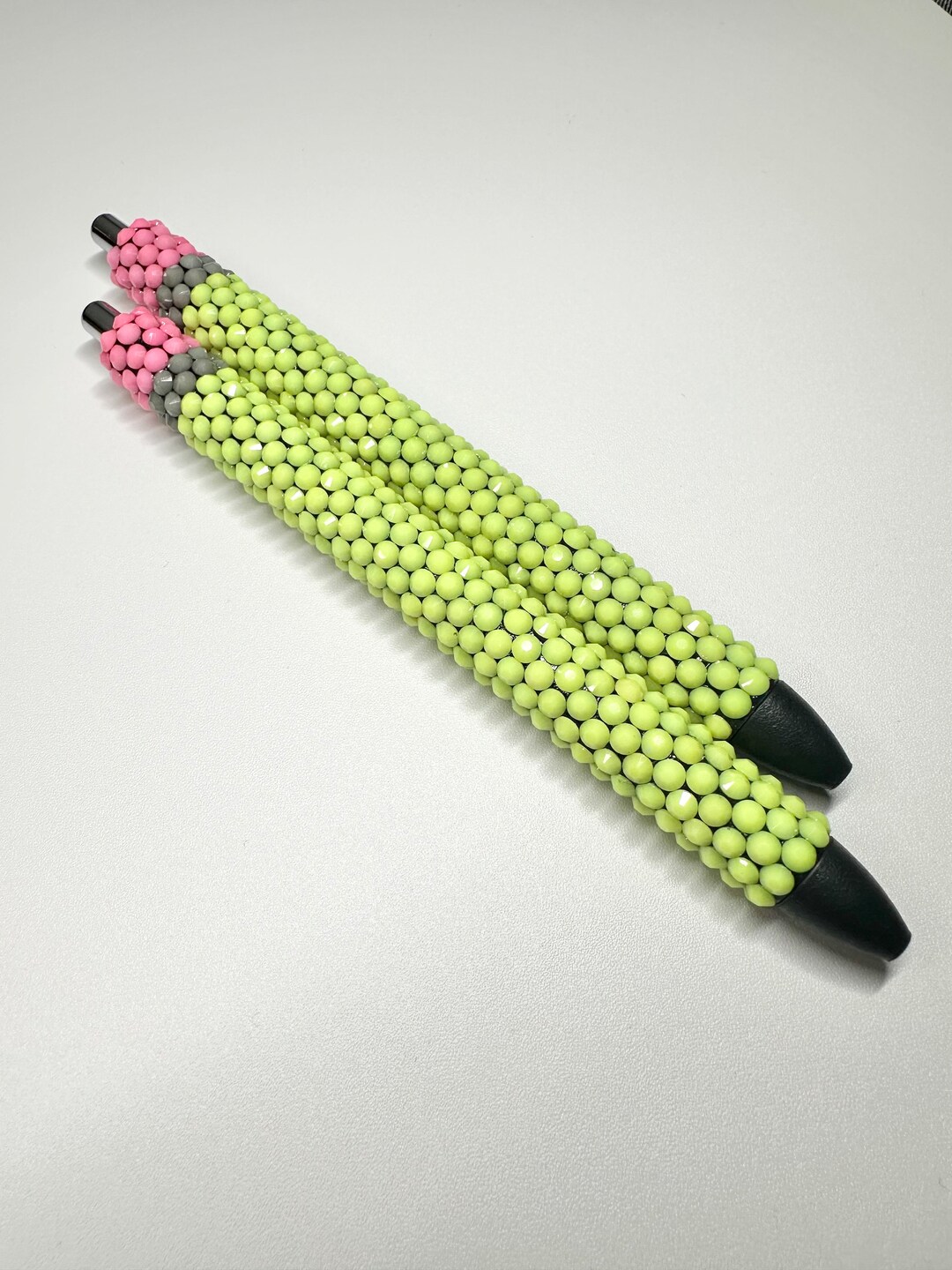 Opaque Resin Rhinestone Pencil Pen - Etsy