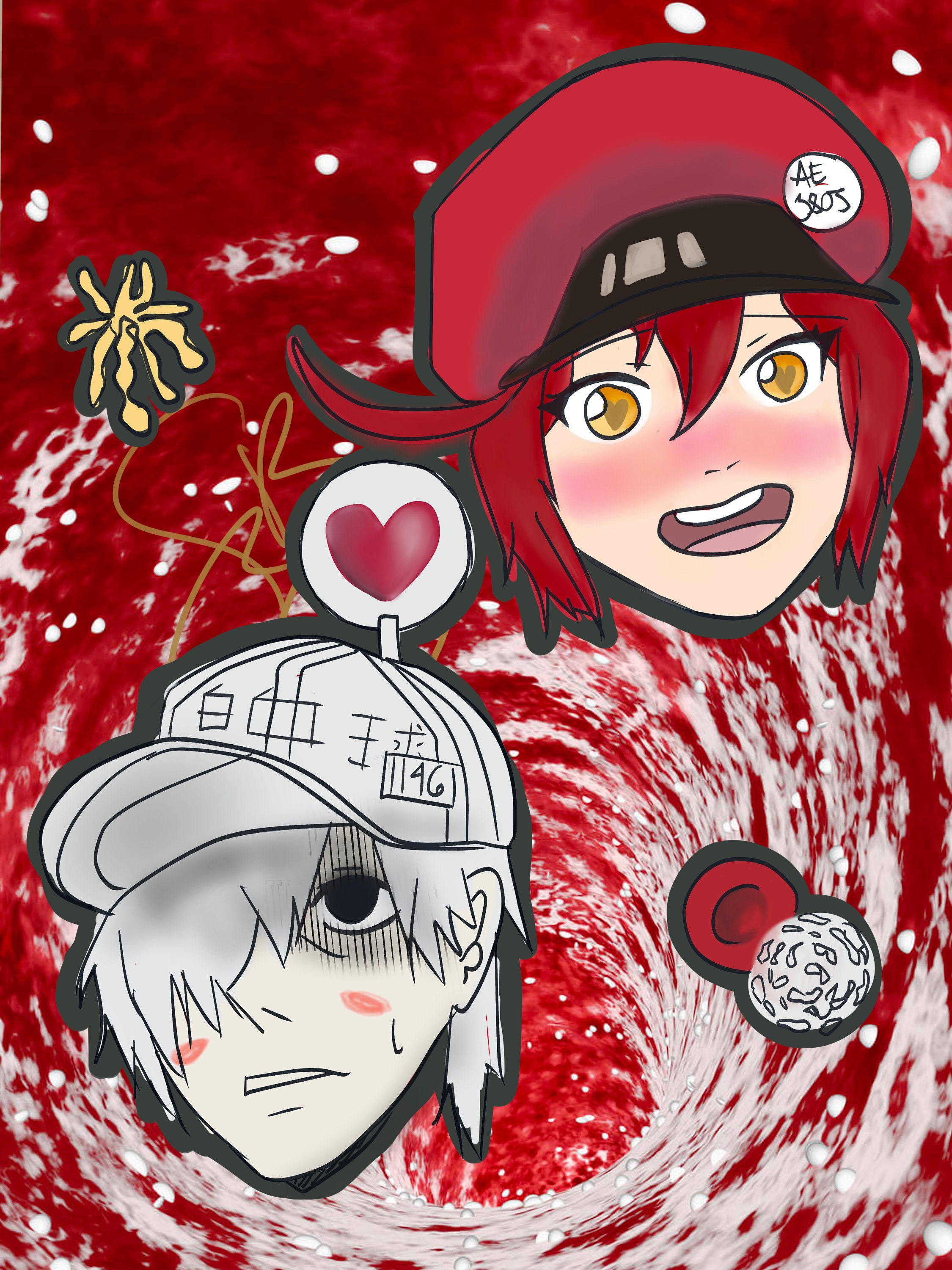 Cells at Work Sticker Sheet - Etsy