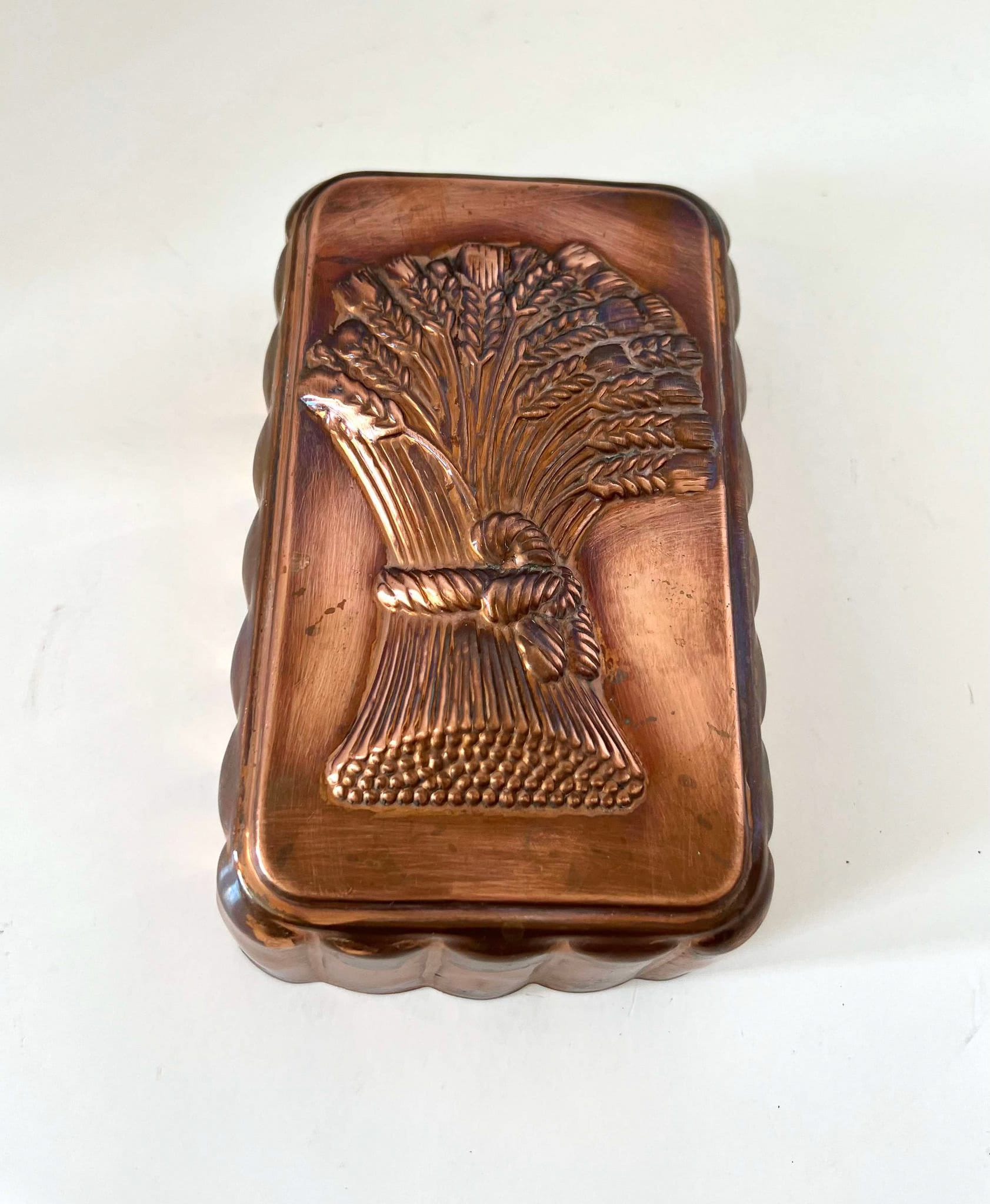 Vintage Copper & Brass Wheat Kitchen Mold - Farmhouse Decor - Etsy