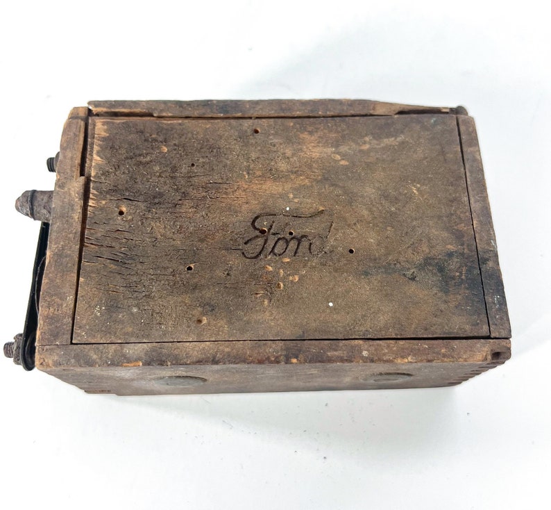 Antique Vintage Ford Wood Box Battery Ignition Coil Model T. - Etsy