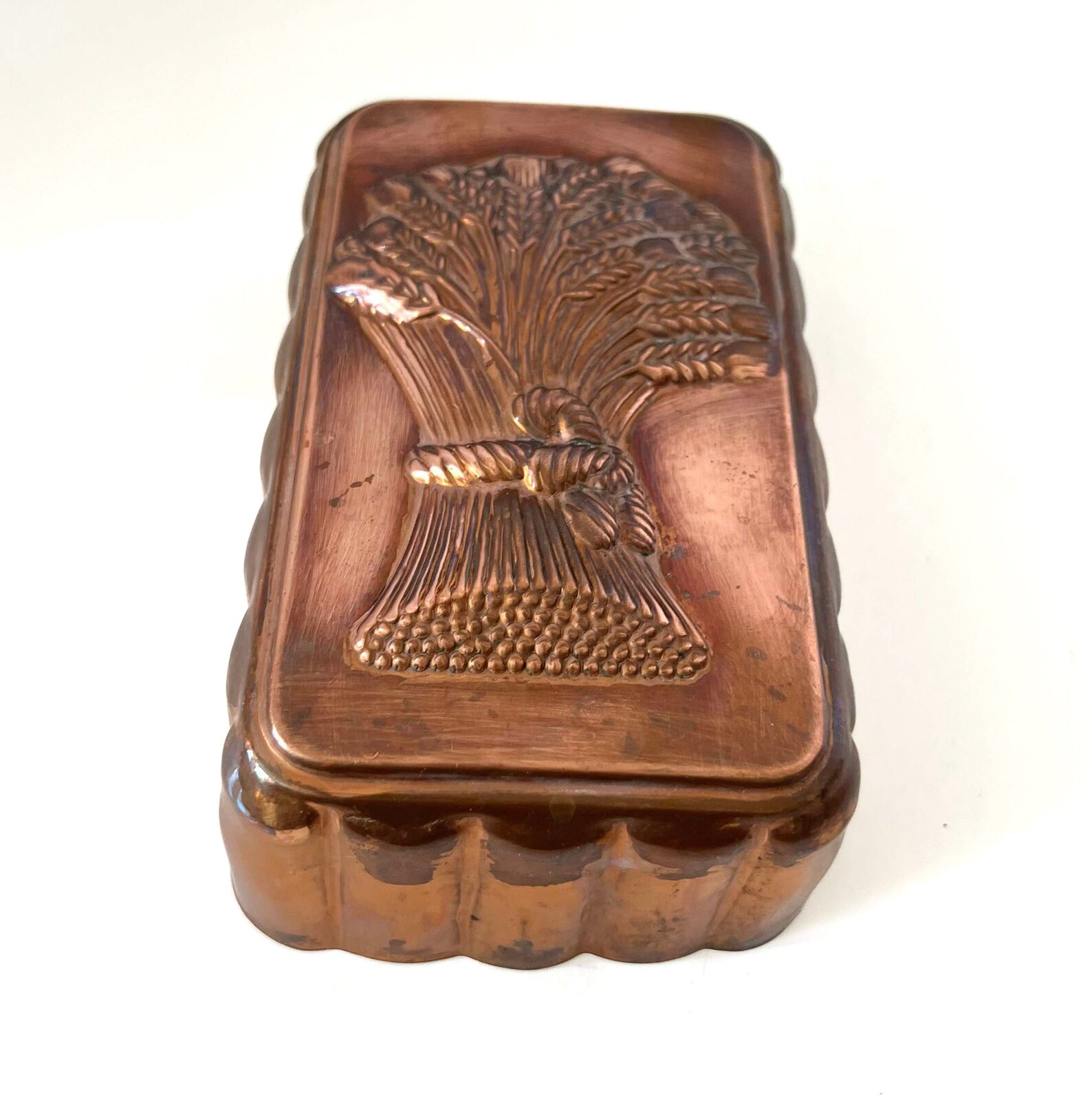 Vintage Copper & Brass Wheat Kitchen Mold - Farmhouse Decor - Etsy