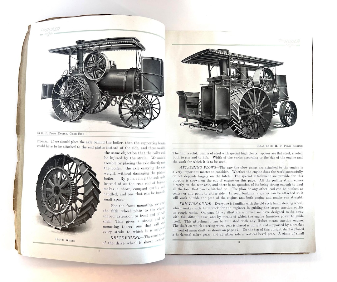 Huber, the New Engines & Threshing Machines 1913 - Etsy