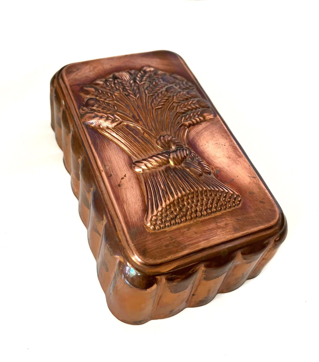Vintage Copper & Brass Wheat Kitchen Mold - Farmhouse Decor - Etsy