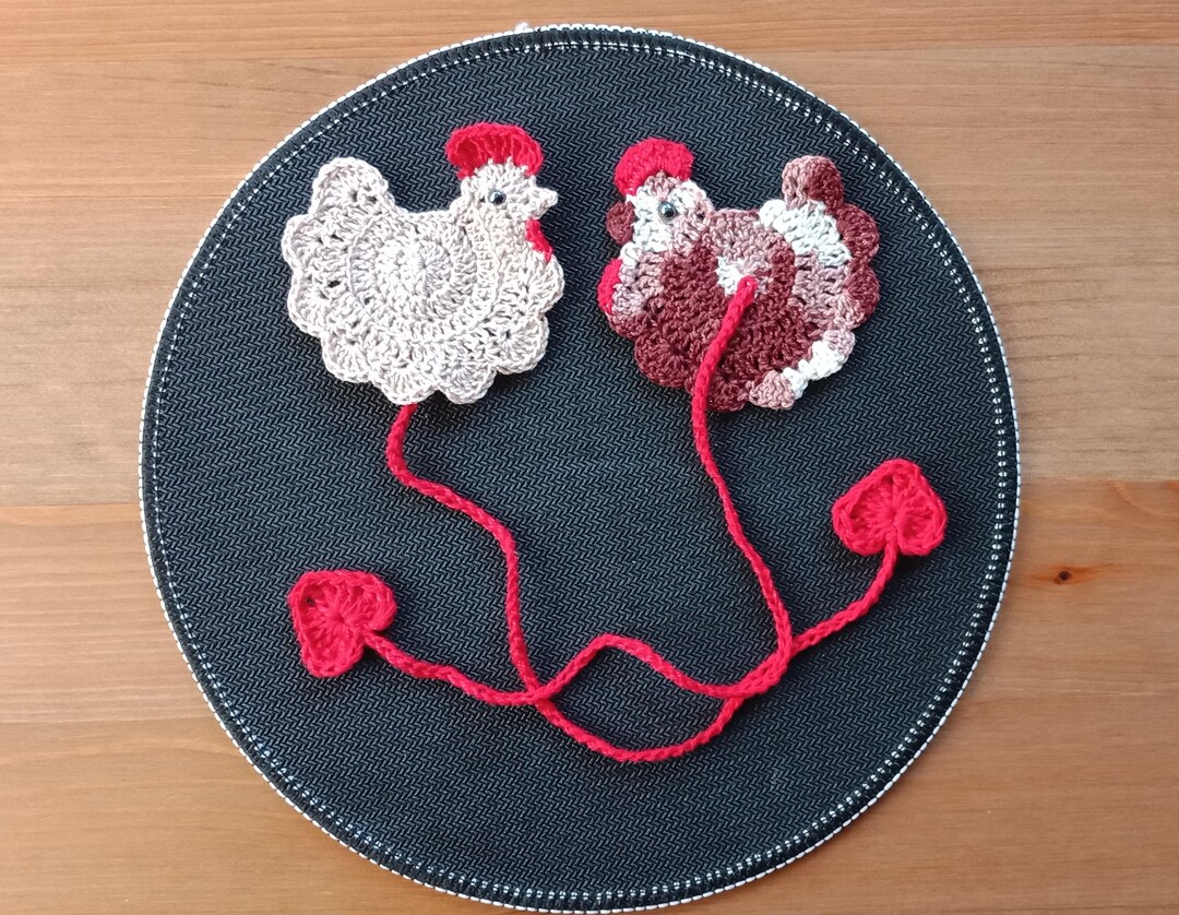 Little Chicken Crochet Bookmark | Cute Chick Cottagecore Stationery for ...