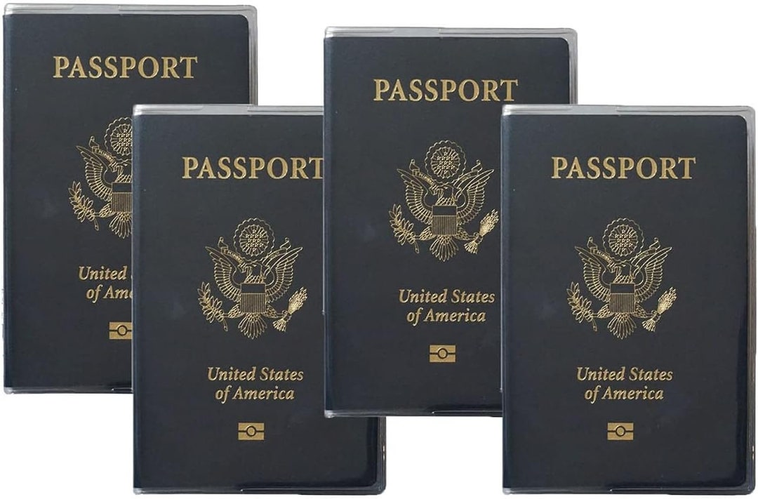 Heavy Duty Vinyl Material Clear Plastic Passport Cover Holder ...
