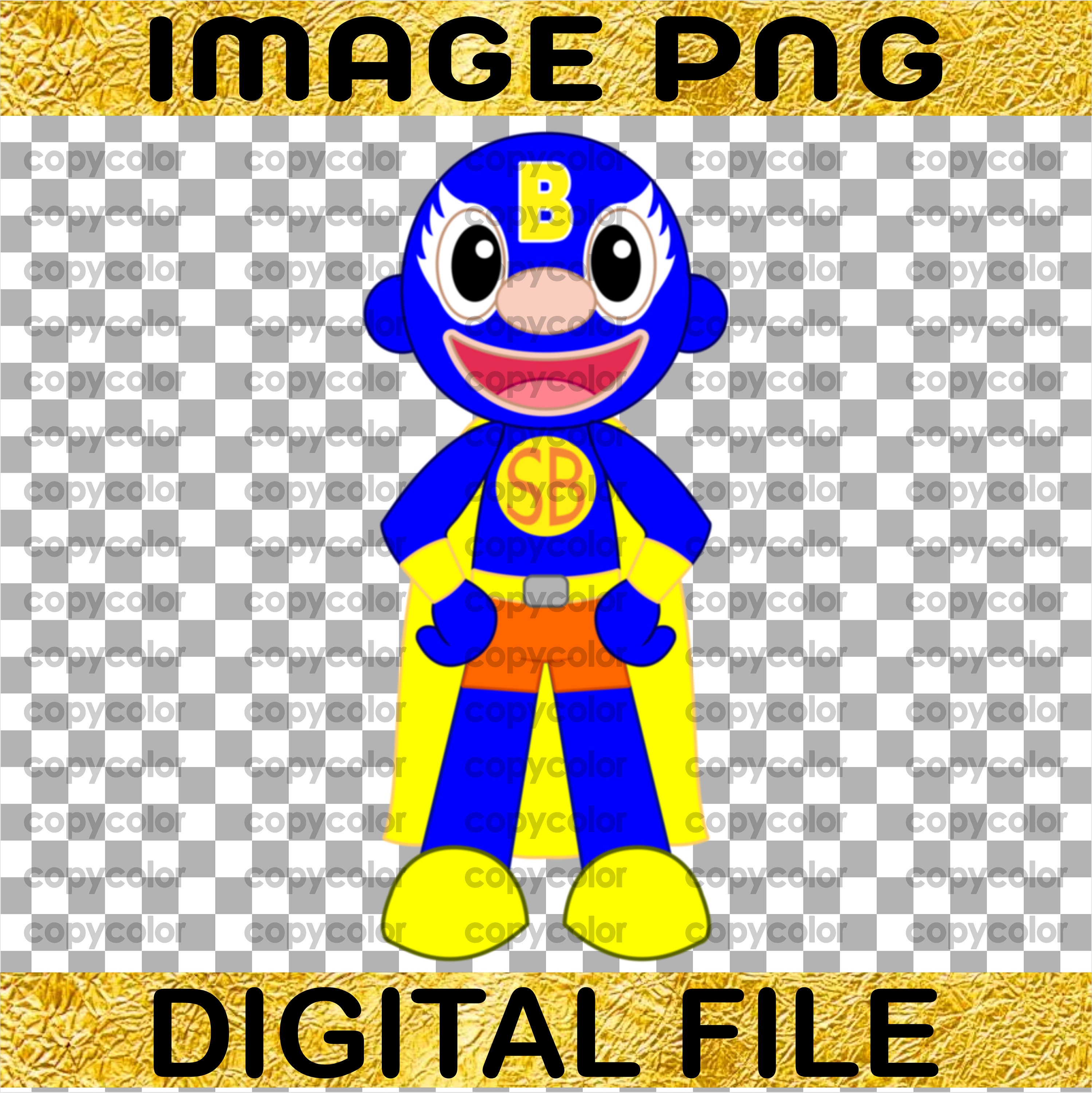 Super Beto Animated Digital File PNG the Pepo and Bely | Etsy UK