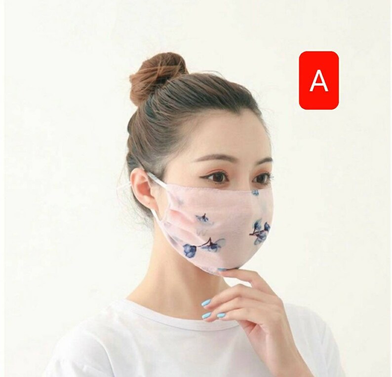 Lightweight Chiffon Face Mask Weightless Sheer Chiffon Face - Etsy