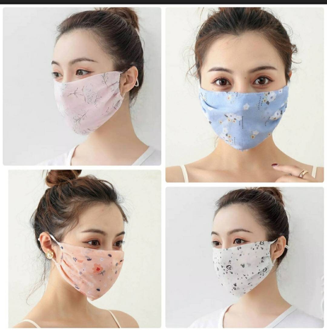 Lightweight Chiffon Face Mask Weightless Sheer Chiffon Face - Etsy