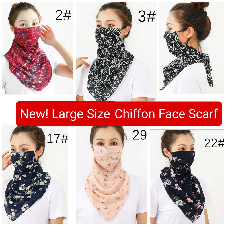 Lightweight Chiffon Face Mask Weightless Sheer Chiffon Face - Etsy