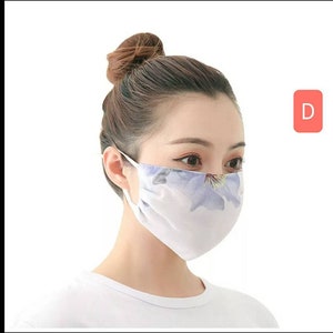 Lightweight Chiffon Face Mask Weightless Sheer Chiffon Face - Etsy