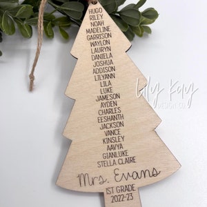 Personalized Teacher Gift / Handmade Christmas Decor / Educator ...