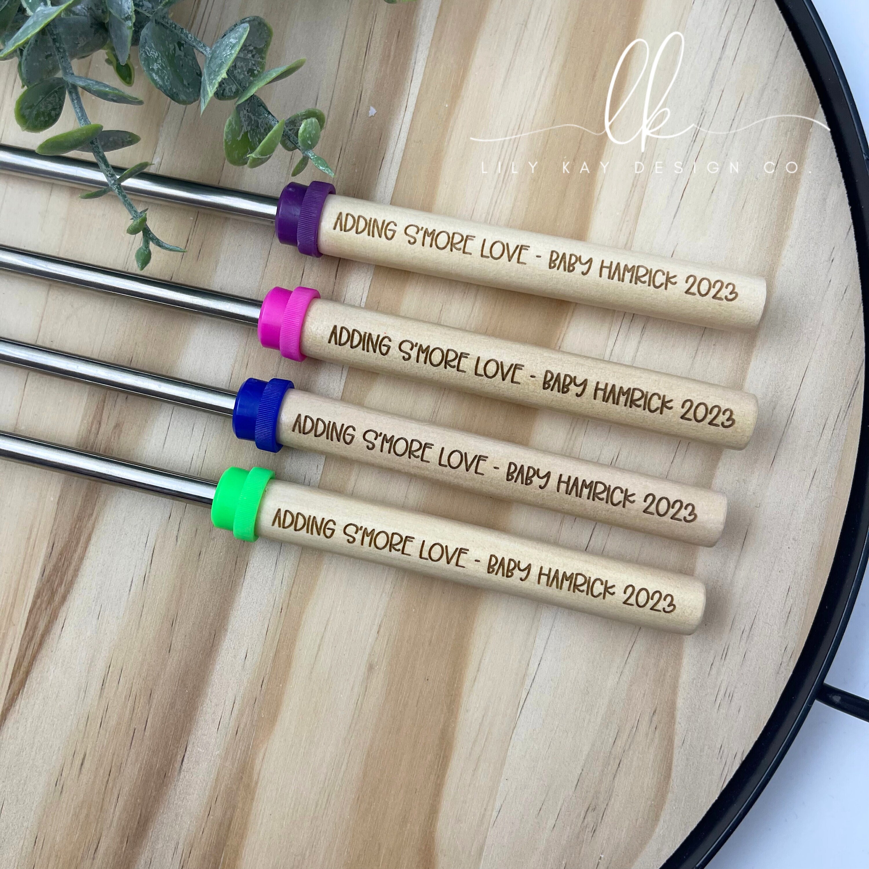 S'more Sticks With Custom Text / Personalized Marshmallow Roasting ...