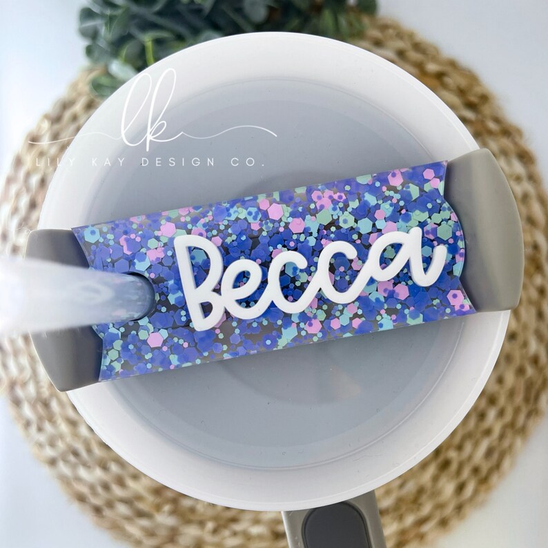 30 or 40oz Stanley Tumbler Name Plate Topper | Personalized Tumbler ...