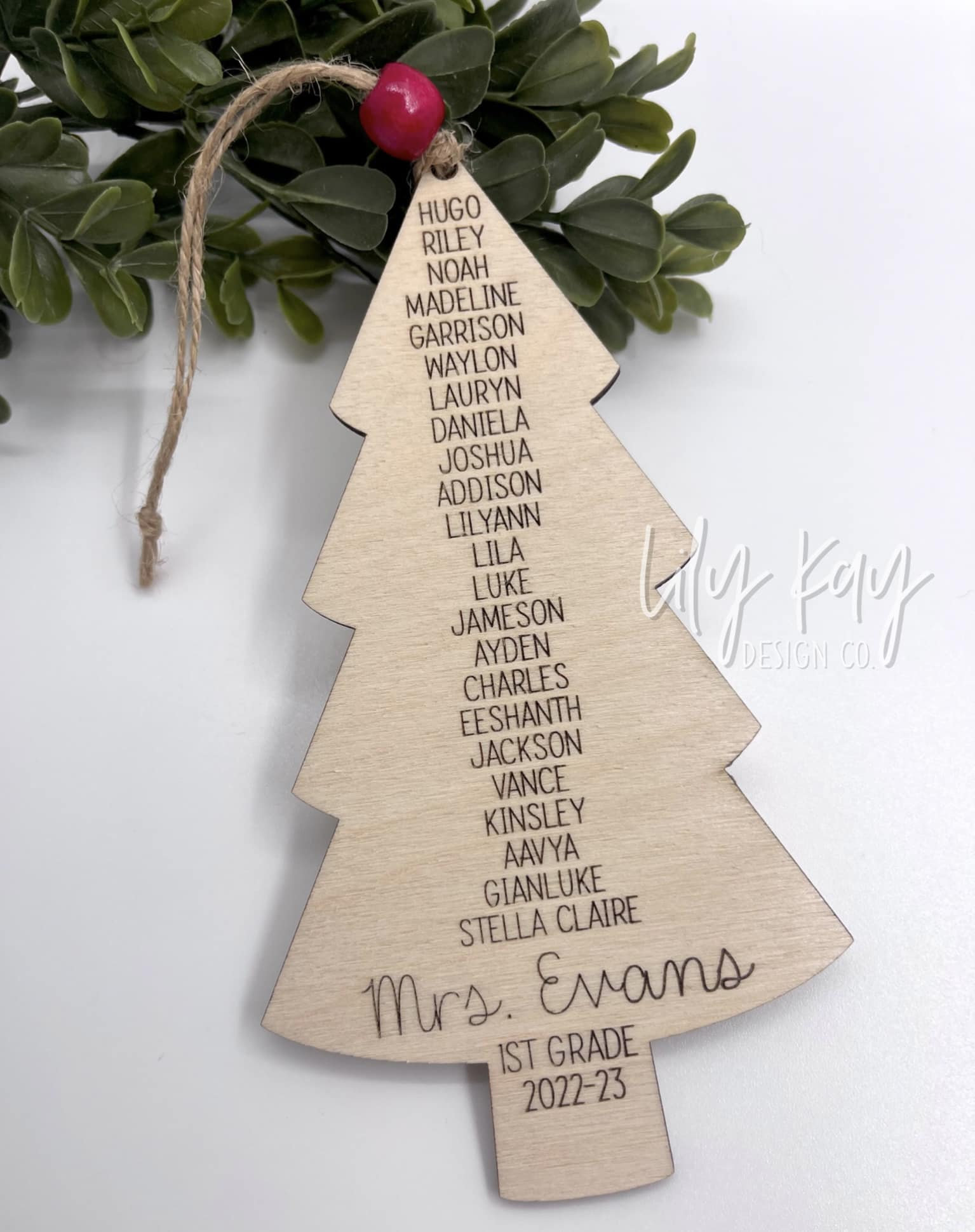 Personalized Teacher Gift / Handmade Christmas Decor / Educator ...