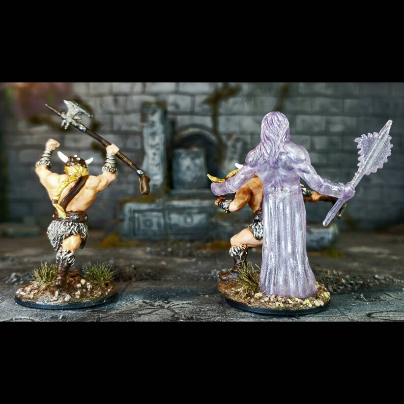 Human Barbarian Miniature Set for D&D - Etsy