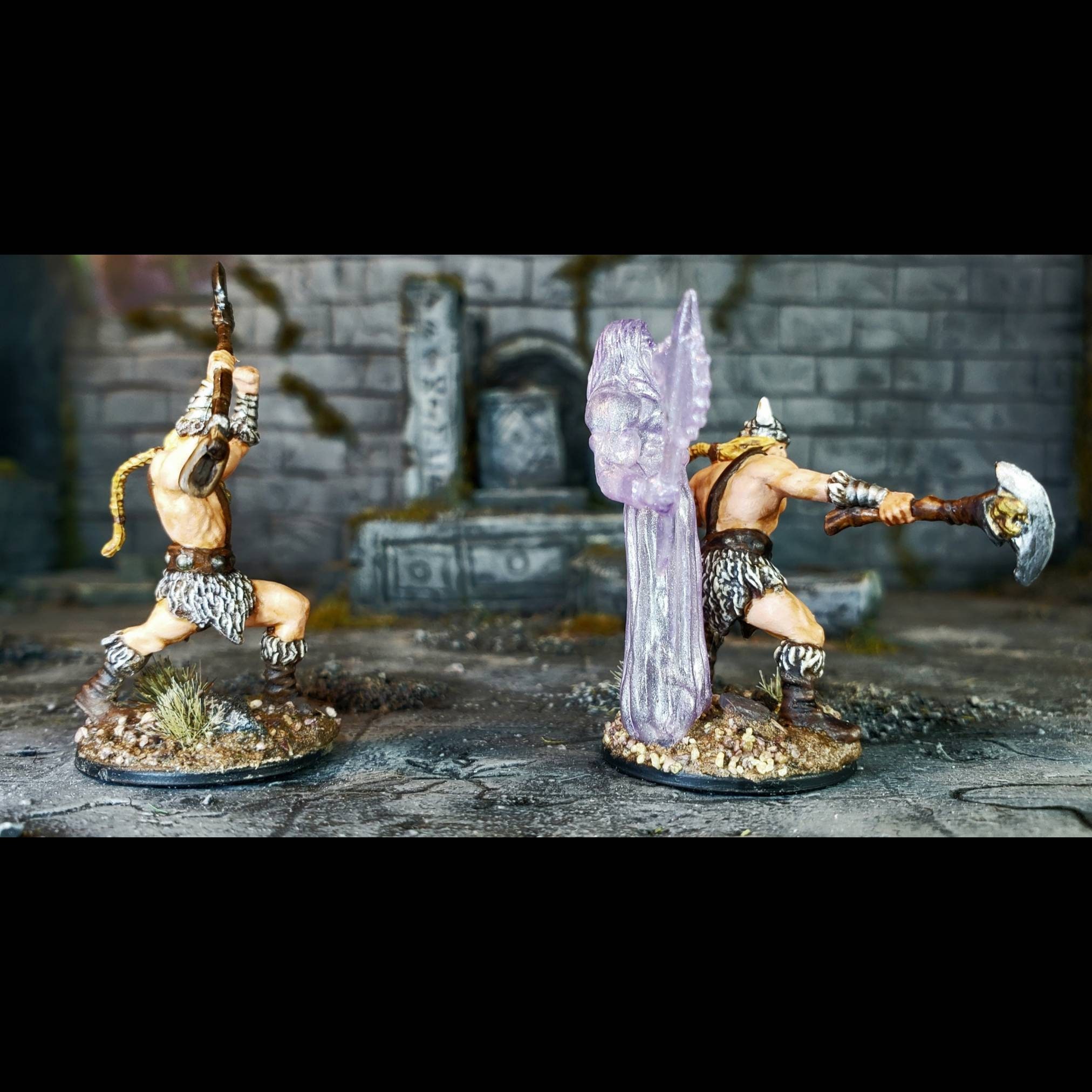 Human Barbarian Miniature Set for D&D - Etsy