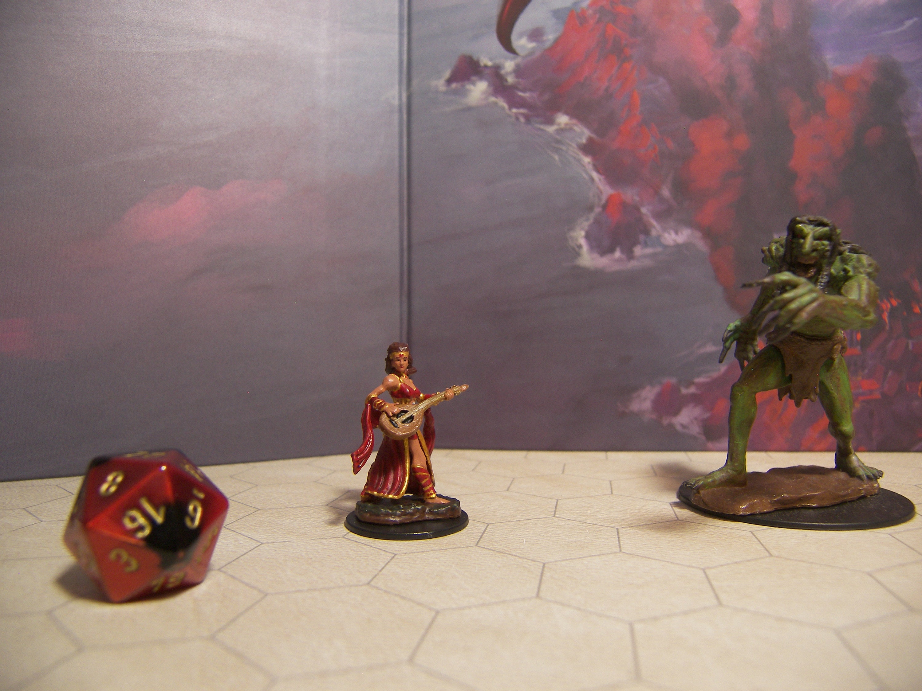 Painted D&D Nolzur's Miniature Human Bard Female with Lute | Etsy