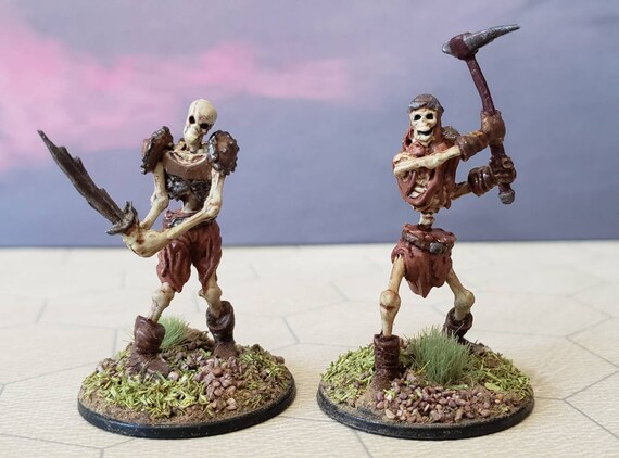 D&D Skeleton Miniatures - Etsy