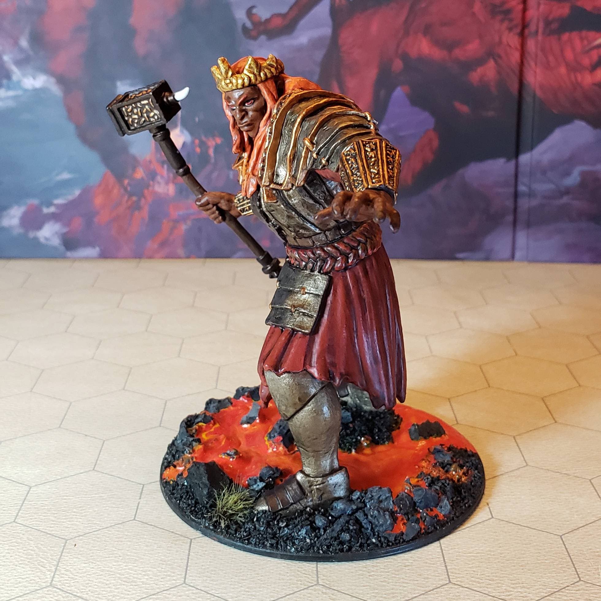 Hand Painted Fire Giant D&D Miniature - Etsy