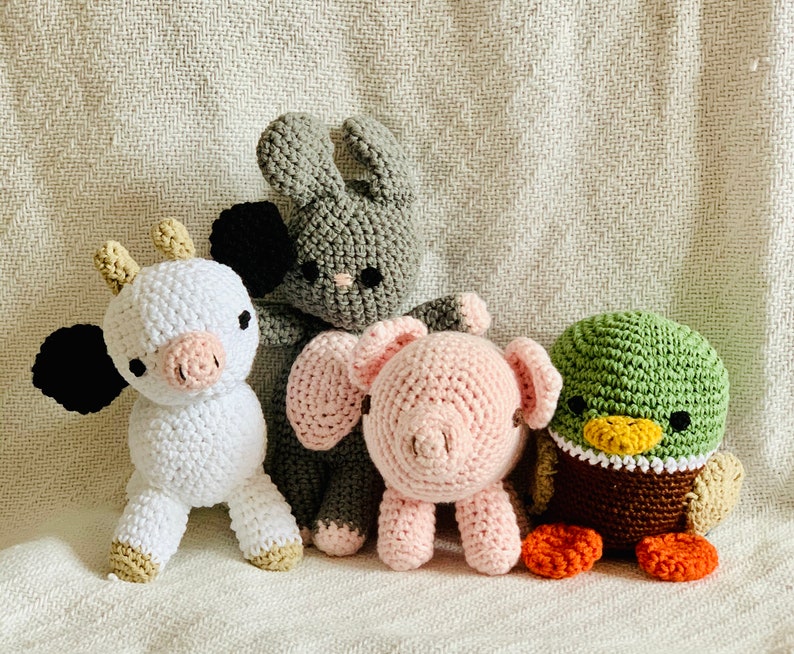 Crocheted Farm Animals - Etsy