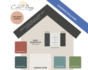 Paint the Town Red SHERWIN WILLIAMS Exterior Color Palette - Etsy