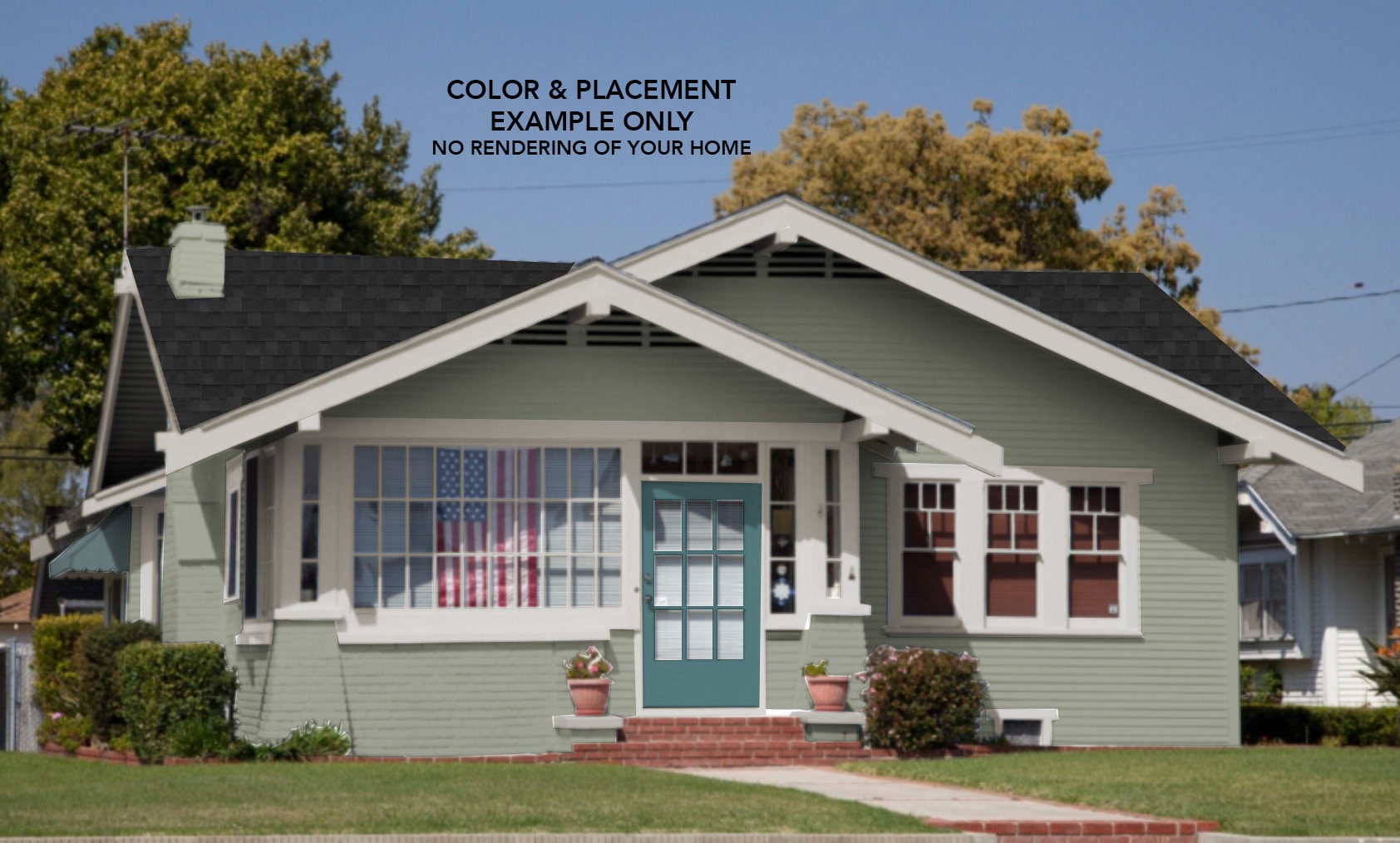 GRAYED GREEN | Exterior Paint Color Scheme | Sherwin-williams Paints - Etsy