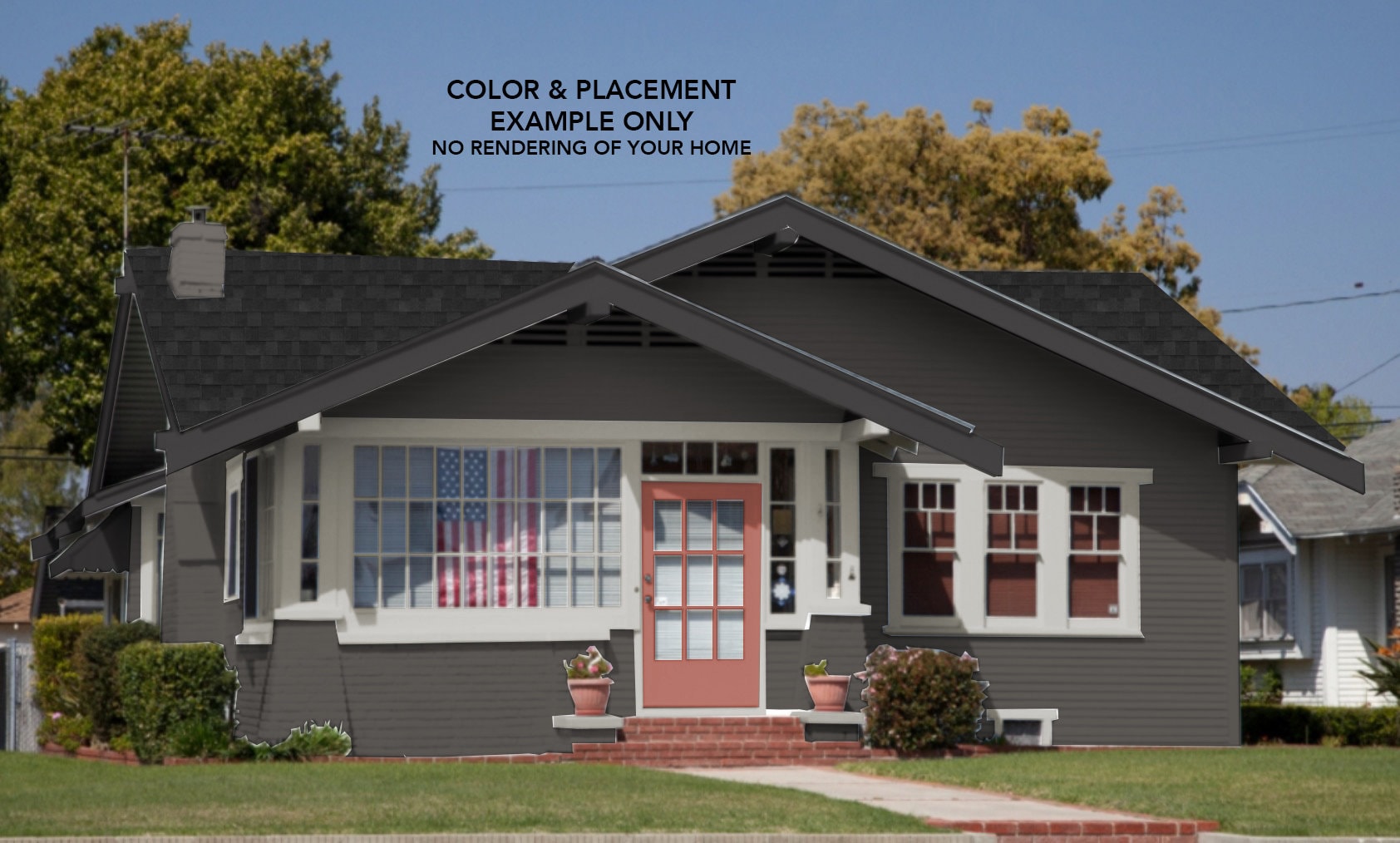 DARK WARM GRAY | Exterior Paint Color Scheme | Benjamin Moore Paints ...