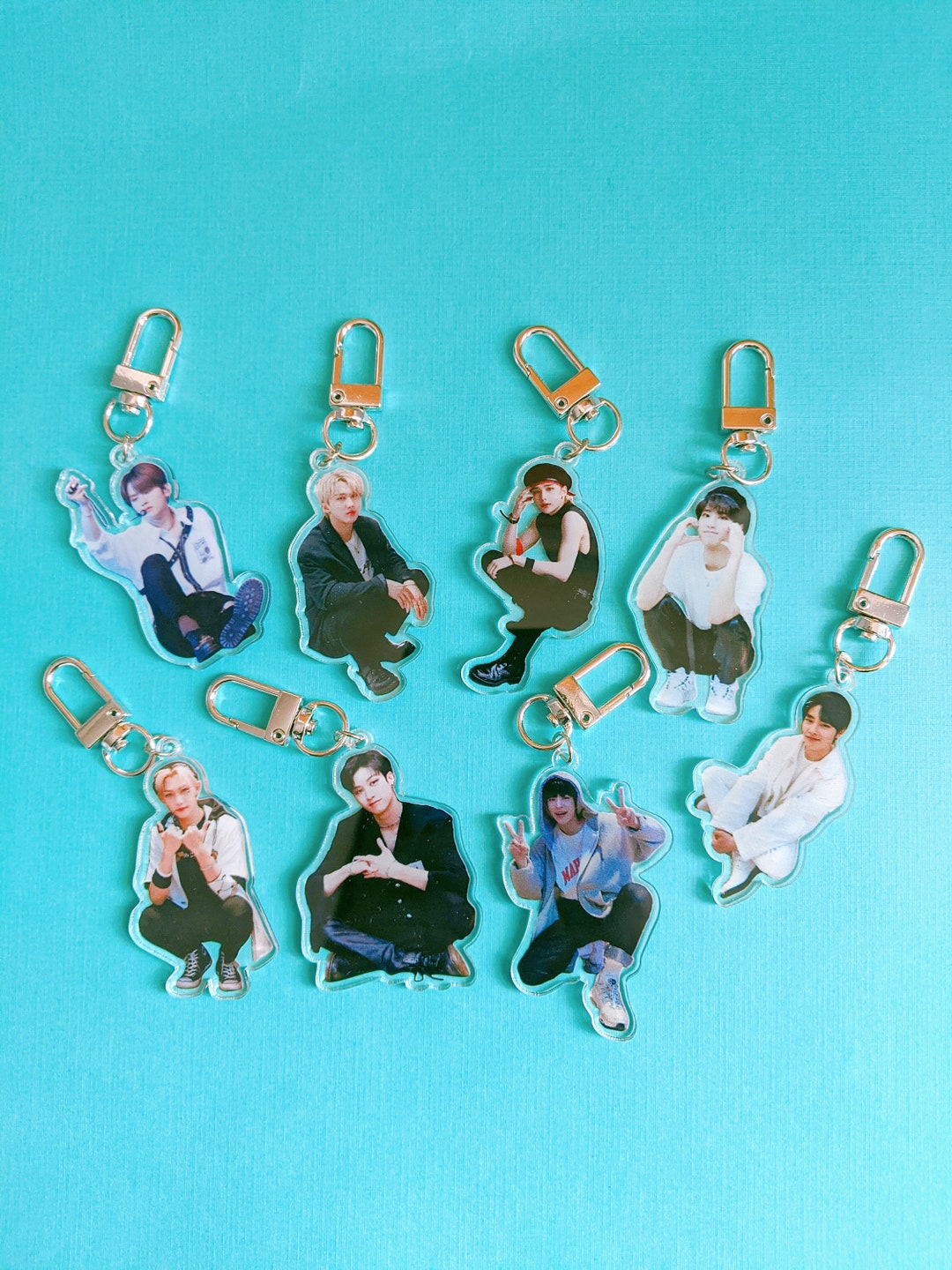 Tiny Stray Kids Charm Keychain - Etsy
