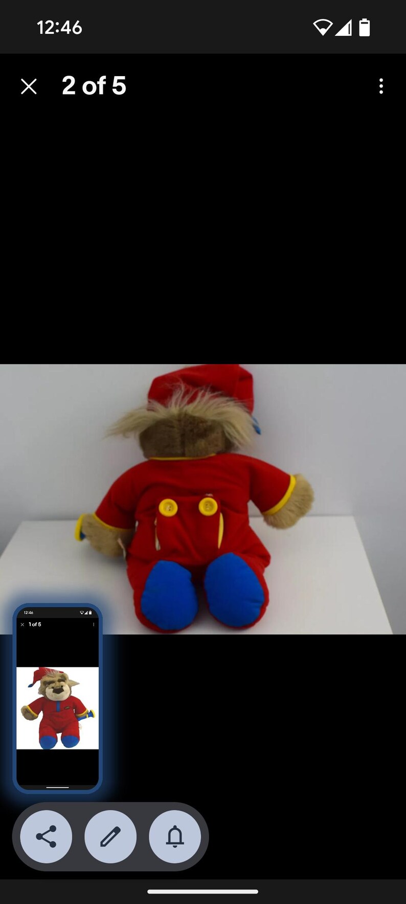 Bedtime Bubba Flashlight TALKING Bear Tyco 1997 Plush Toy Works Great ...