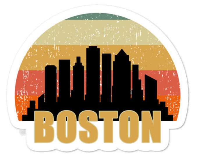 Boston Massachusetts Sticker Pack BOS Stickers Entering Boston - Etsy