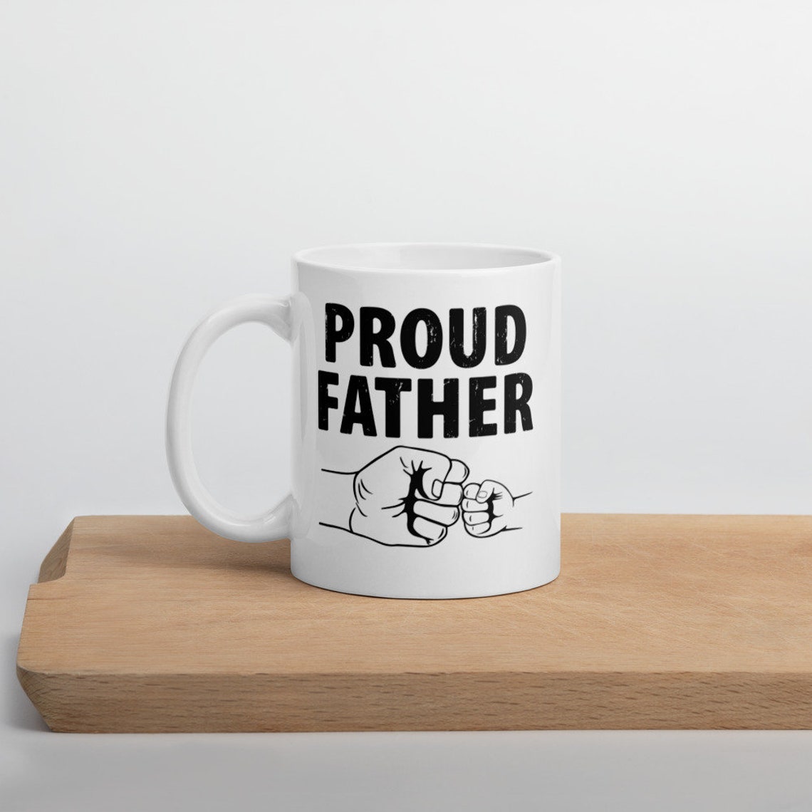 Proud Father Coffee Mug Proud Dad Mug Fist Bump Kids Mug - Etsy