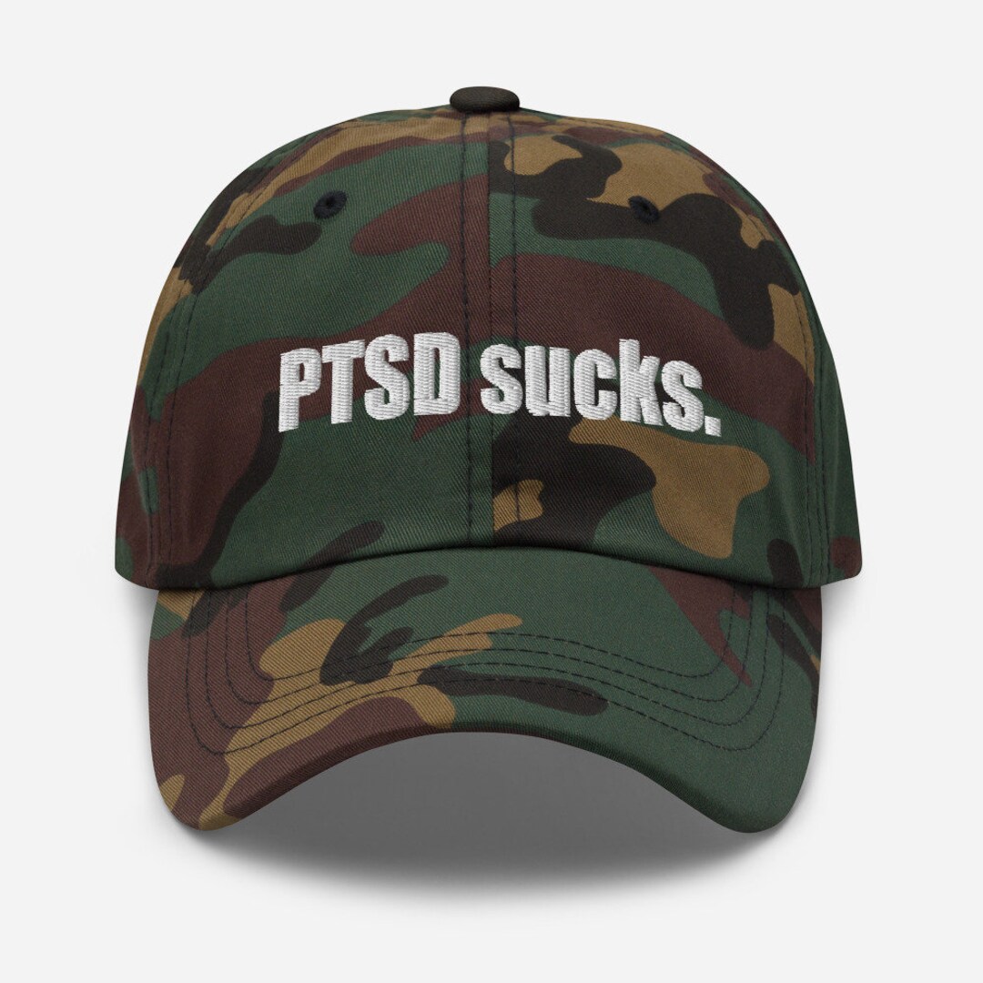 PTSD Sucks Hat, PTSD Awareness Hat, PTSD Teal Ribbon, Not All Wounds ...