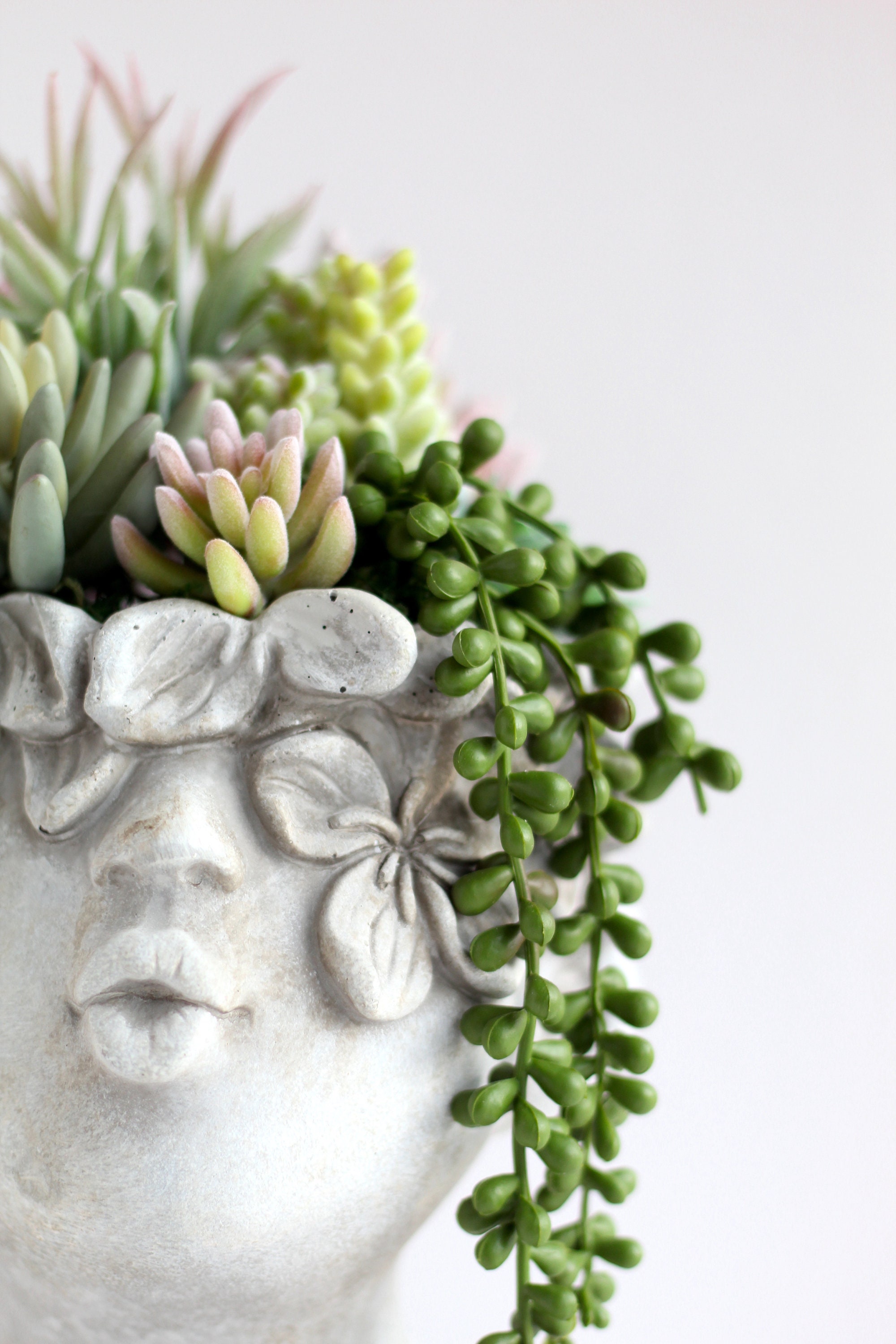 Faux Succulent Arrangement Kissie Face 14h Mothers Day Gift - Etsy
