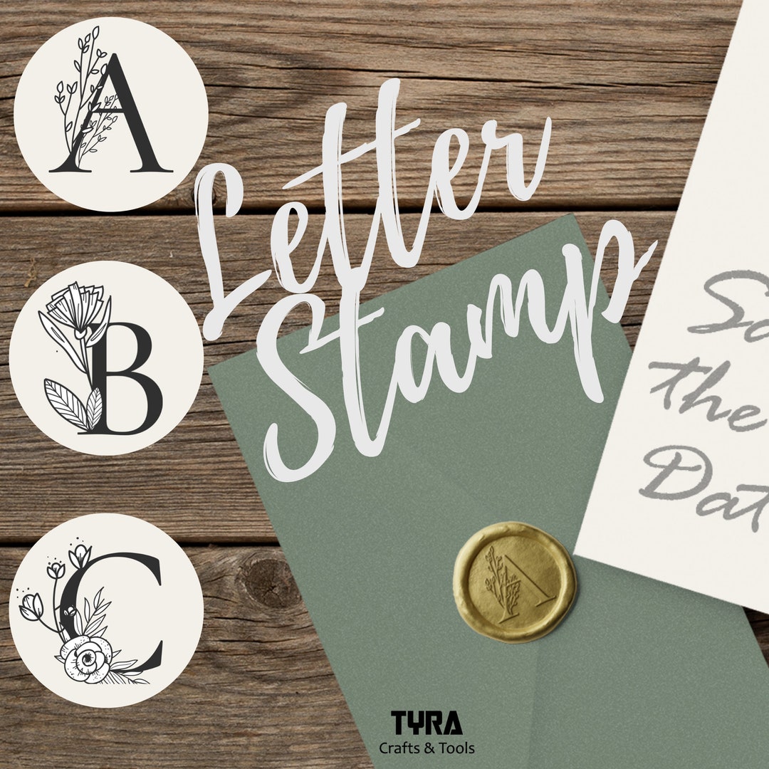 Initials Brass Stamp Wedding Logo Stamp for Wedding Gifts - Etsy