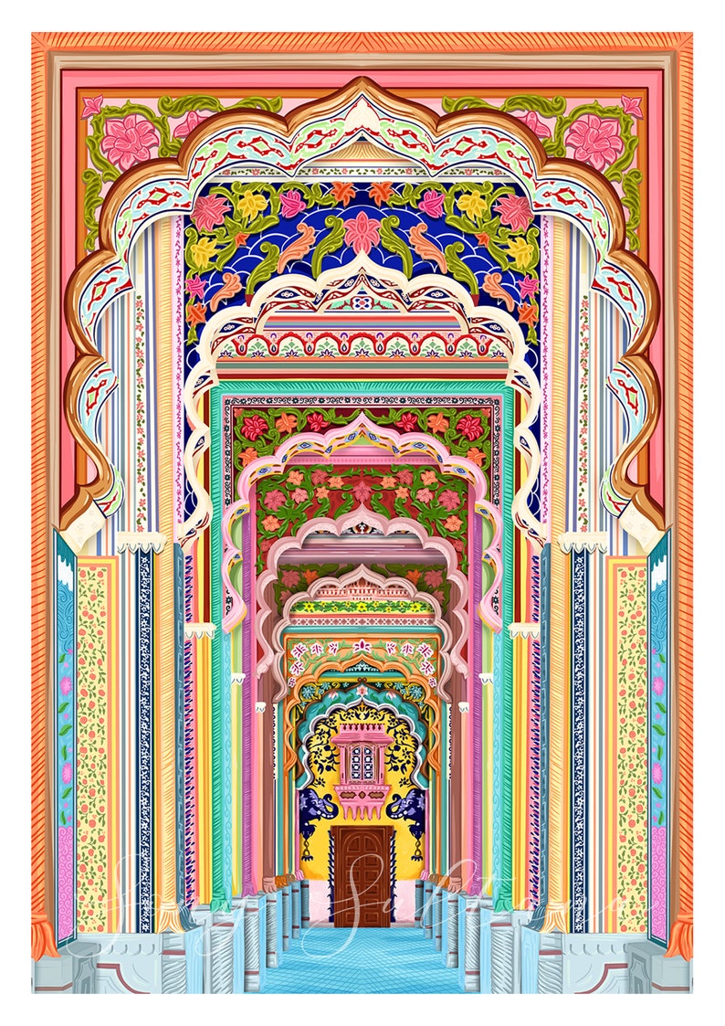 Patrika Gate Jaipur India Travel Art Print / Wall Print / Wall - Etsy