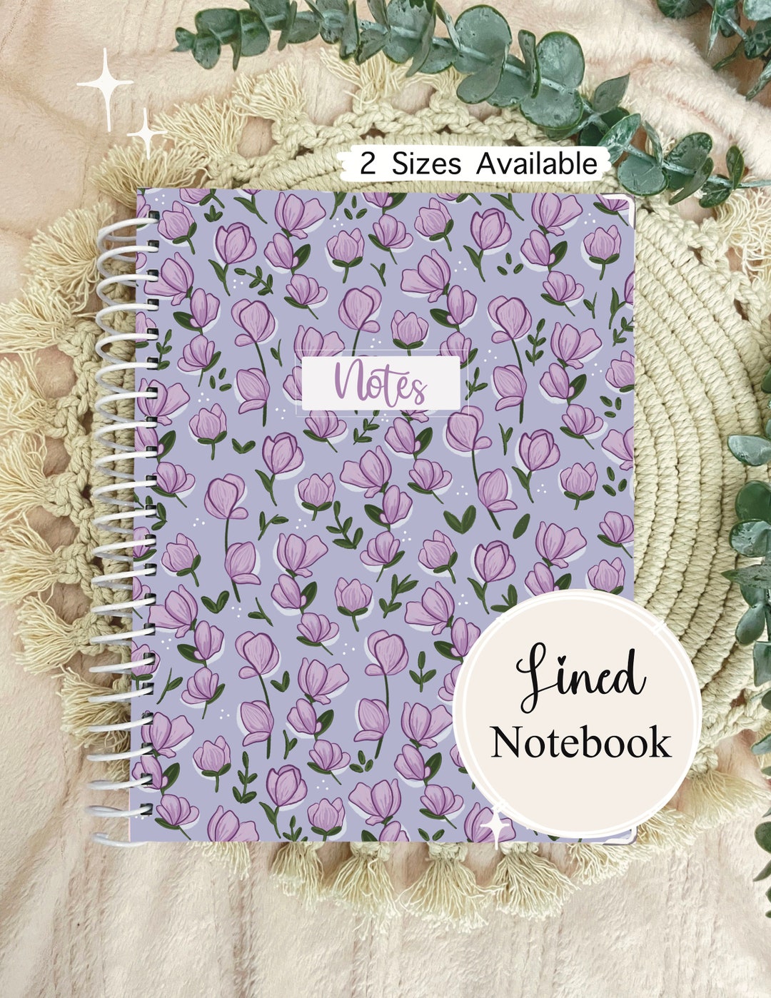 Spiral Bound Lined Notebook | Journal | Florals - Etsy