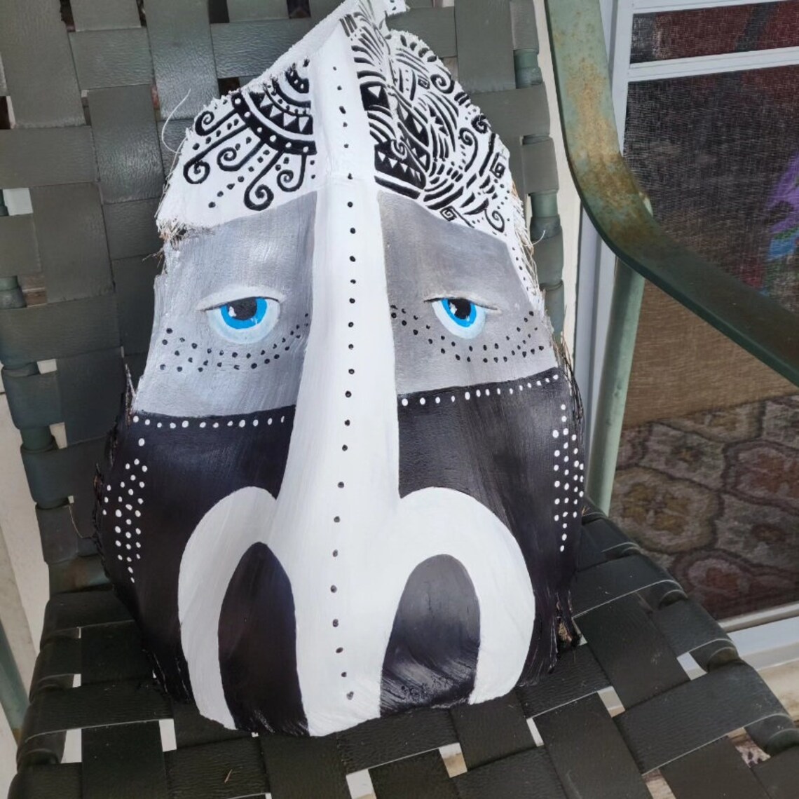 TIKI MODERN Art/native American Indian Mask/wall Home Design/modern ...
